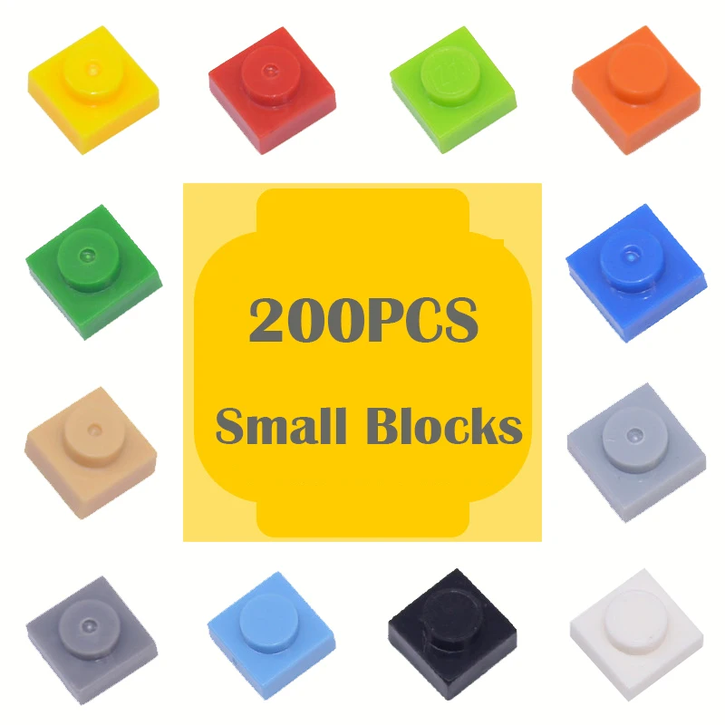 1*1 small particle building blocks compatible with a variety of similar ...