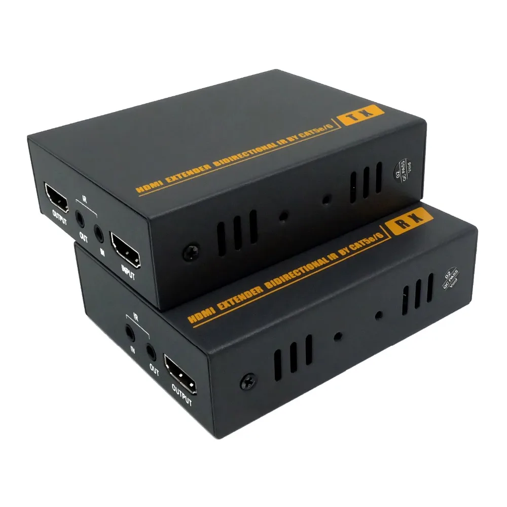 PW HT205P IR HDMI Extender 3D/1080P TX/RX Over Single Cat5e/6 Ethernet ...