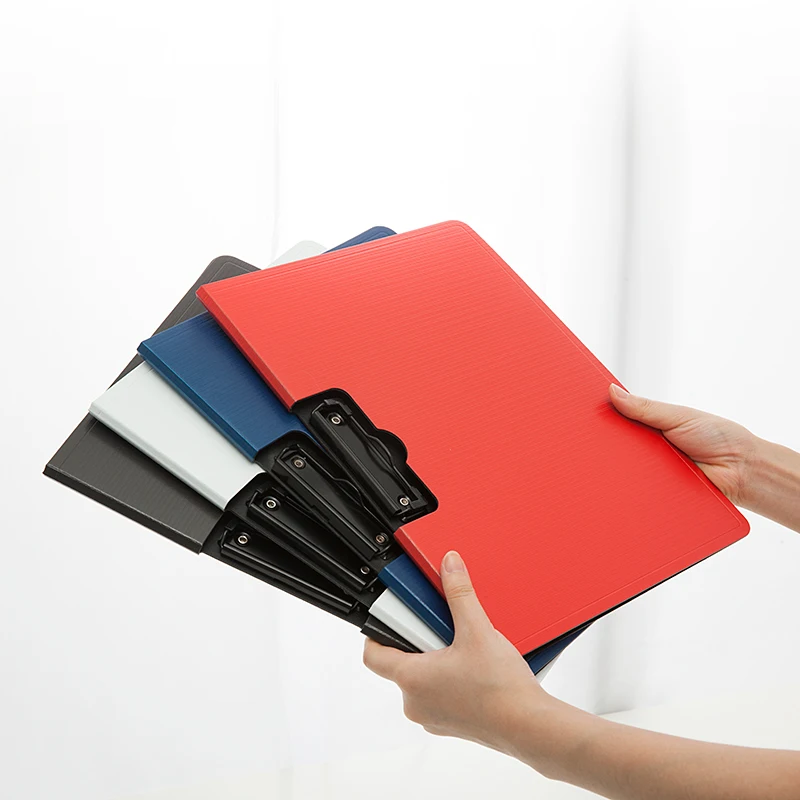 Thicken Plastic Clip File Folder A4 Letter Size Office Stationery Paper Reports Documents 