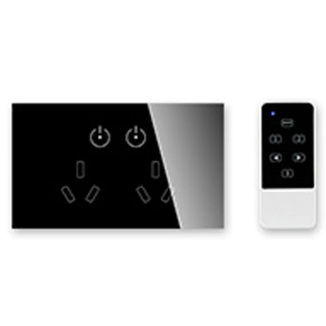 Au Approved Remote Control Power Socket Outlet Touch On Off Button Universal Electrical Socket