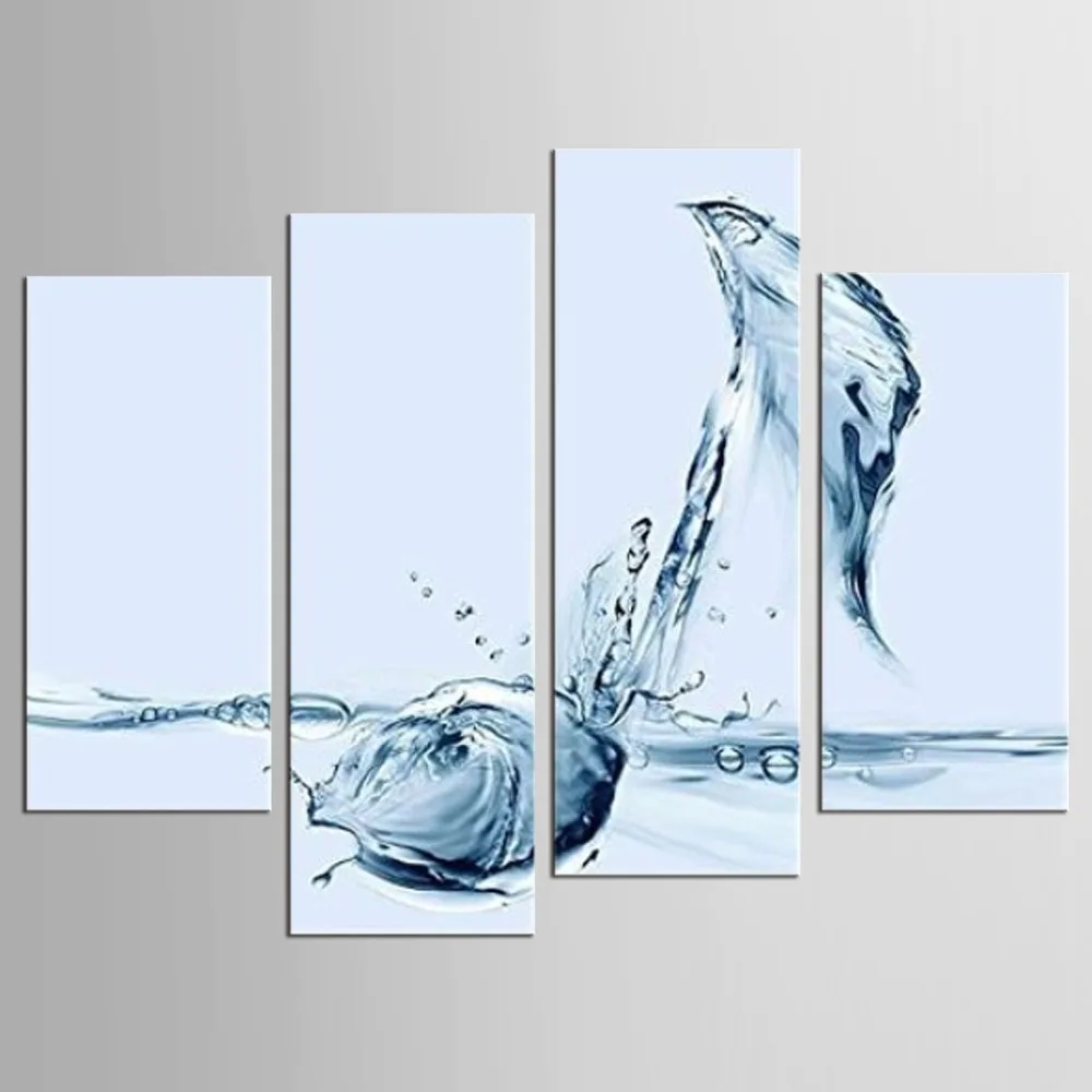4 Piece Canvas Beautiful Musical Notes Instruments Paintings On The ...