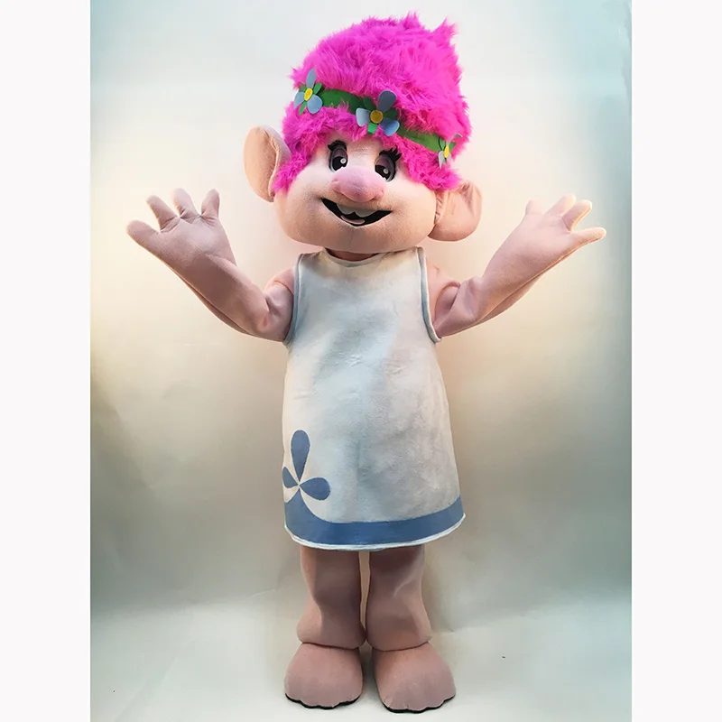 High Quality Adult Troll Mascot Costume Trolls Mascot Parade Quality ...