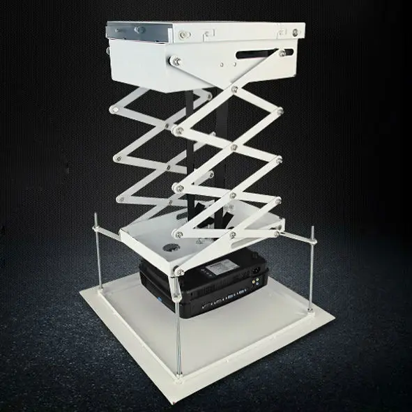 Motorized-Scissor-Projector-Lift-Remote-Control-Electric-Ceiling-Mount ...