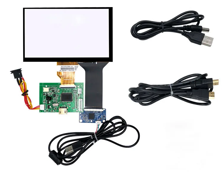 7inch TFT IPS LCD toutch screen 1204x600 800x600 monitor for Raspberry ...
