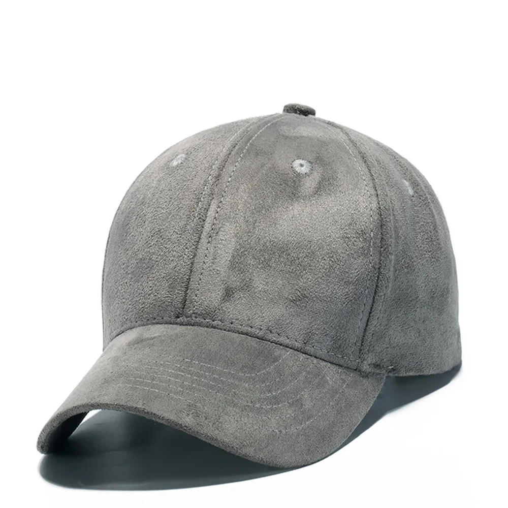 Wuke Pure Color Faux Suede Sports Outdoors Cap Hip Hop Casquette ...