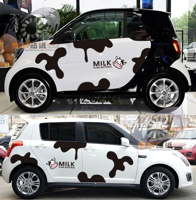 Customized Lovely Funny Cute Cartoon Cow Car Stickers Z2CA292 - buy at ...