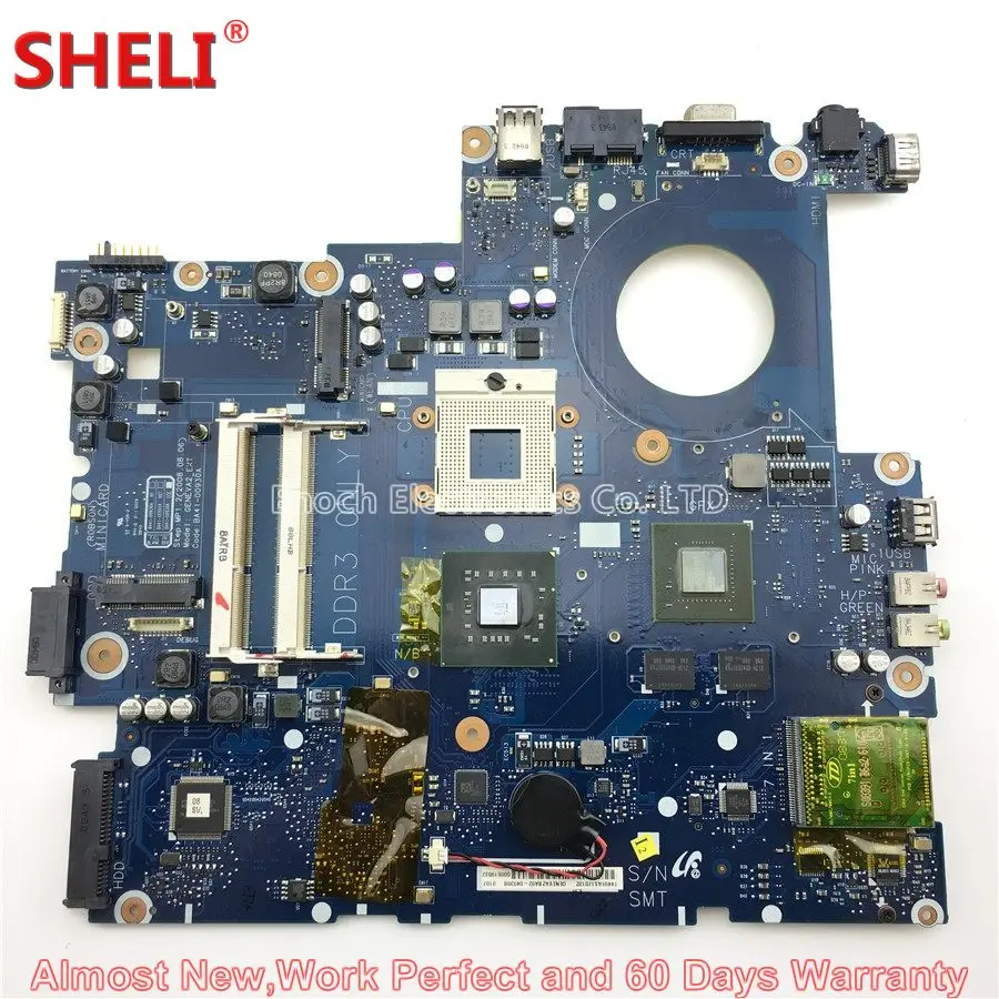 MOUGOL BA92 04932A BA92 04930B Laptop Motherboard For Samsung NP R710 ...