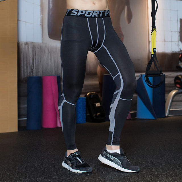 Mens Compression Tights Running Run Fitness Cycling Clothing ...
