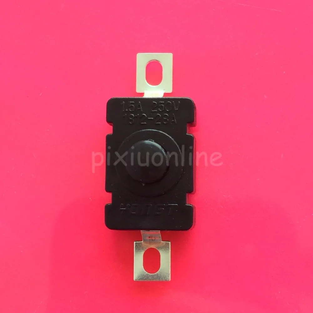K733Y-Self-hold-SMD-Switch-Black-Round-Button-Switch-for-DIY-Model ...