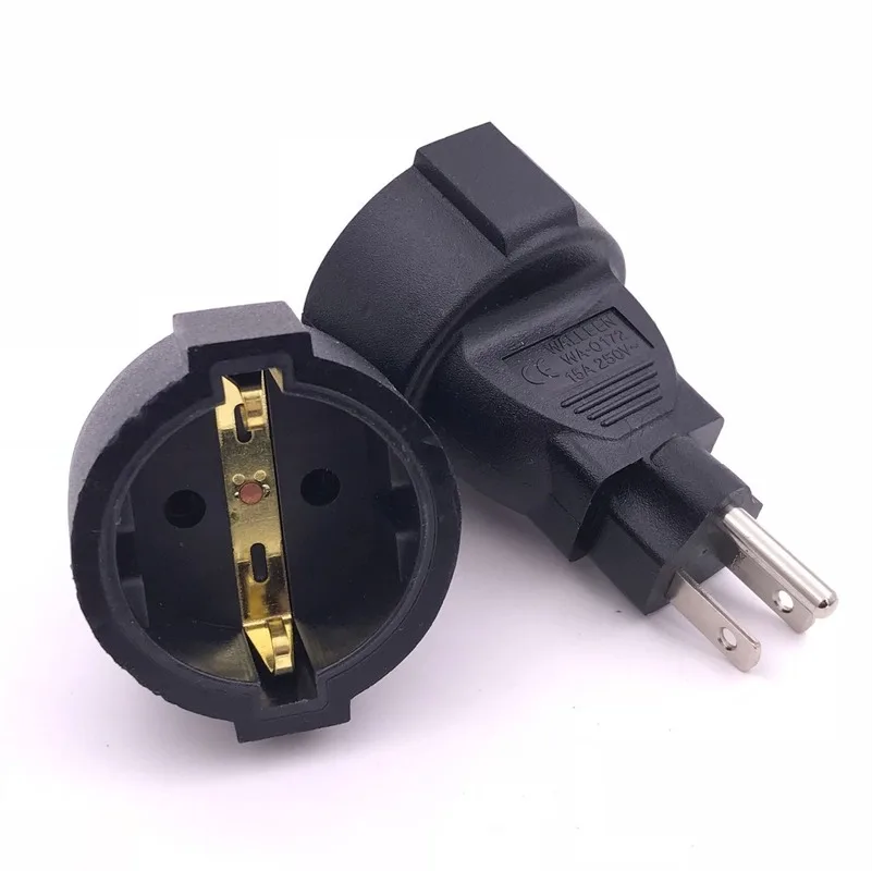 Nema US 5 15p Germany Socket AC Power Adapter US European French Wire ...