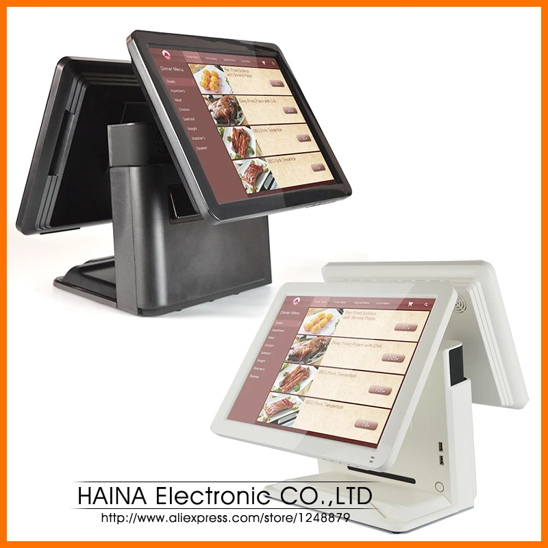 Touch All In One POS System Dual Screen Touch POS Terminal Restaurant ...
