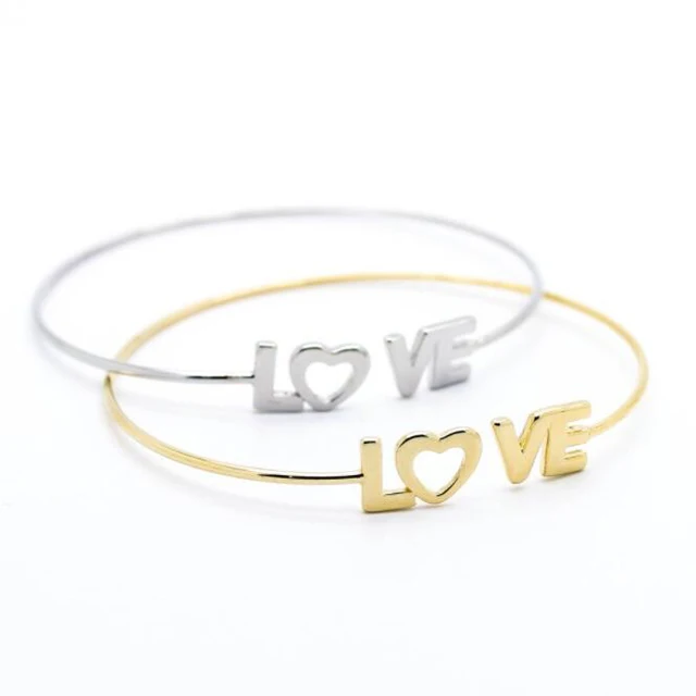Custom Personalized Trendsetter Gold LOVE Bangle For Women|gold love ...