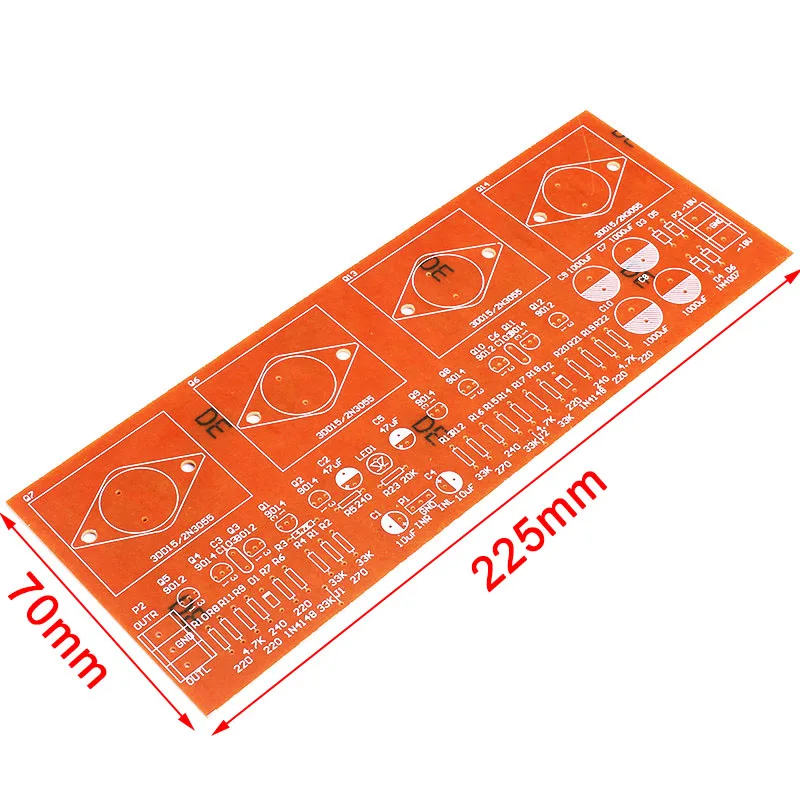 Monday Kids Electronic DIY Kits OCL Amplifier Board Suite 100W Dual Track Two Channel Stereo ...