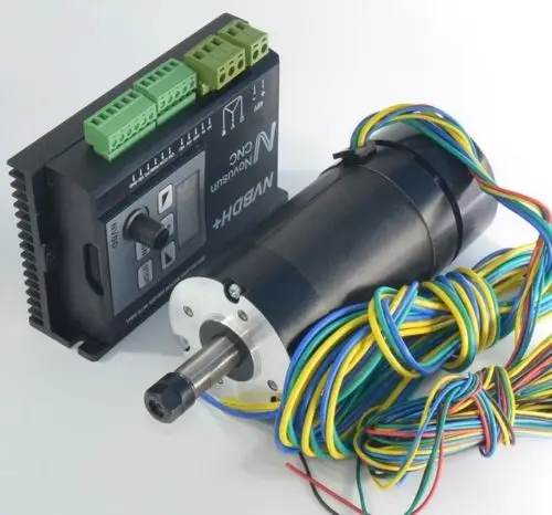 CNC Machine 400W BL Spindle Motor +Brushless DC Motor Driver 12000RPM ...