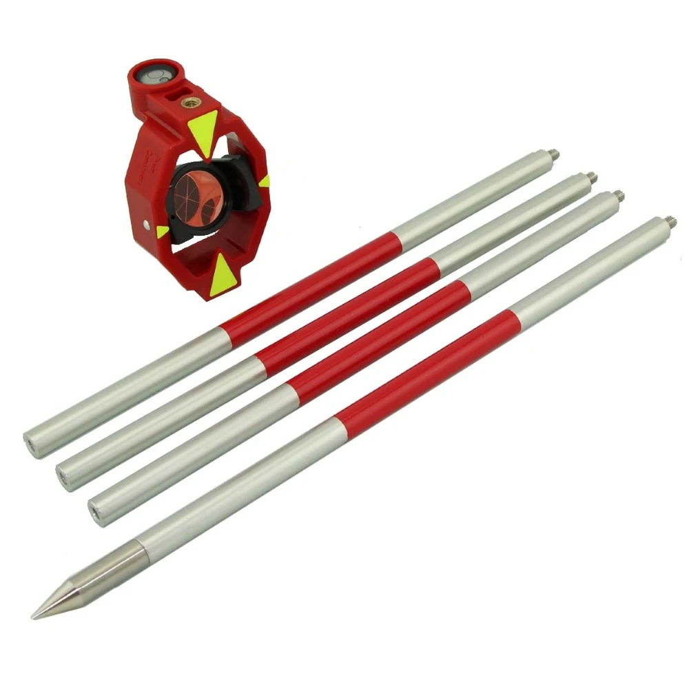 New Mini Prism With 4 Poles For Leica Swiss Type Total Station Prism ...