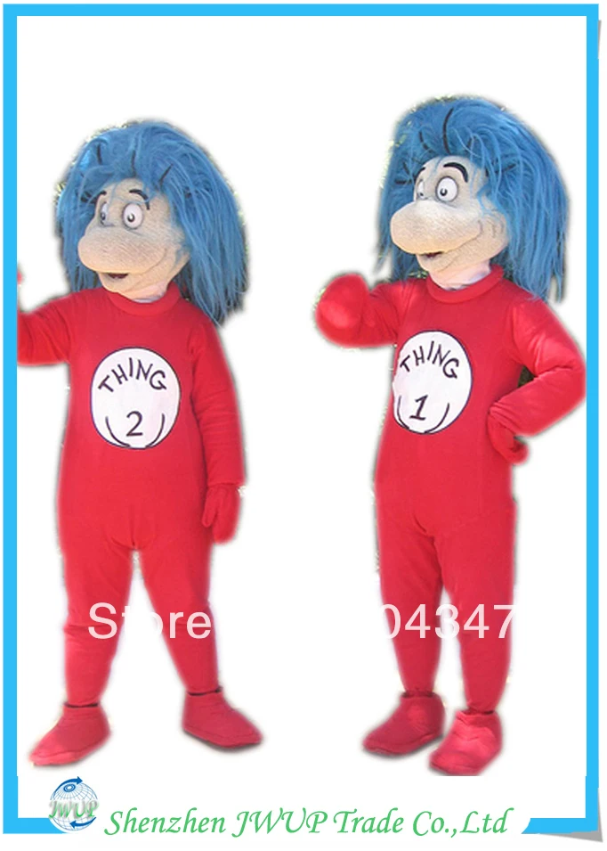 Newest thing one and thing two costume mascot famous cartoon characters ...