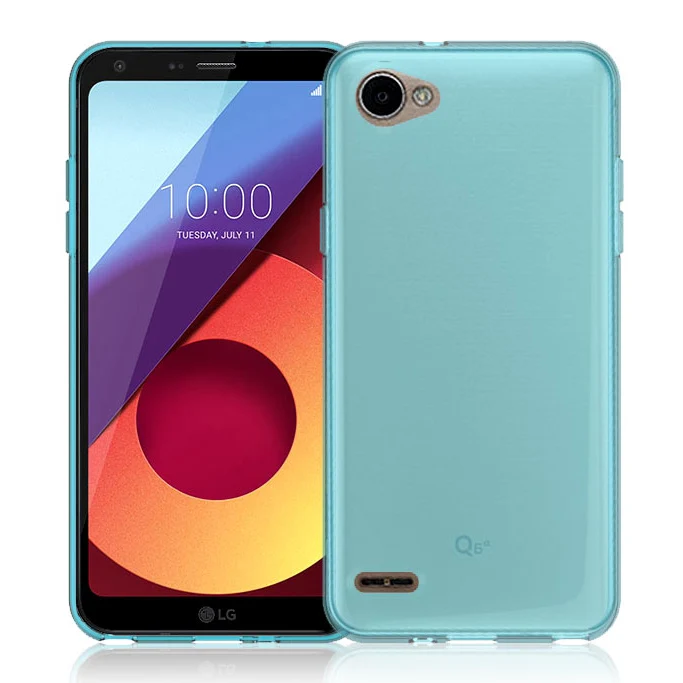 Skid proof Soft TPU Transparent Silicone Clear Case Cover for LG Q6/Q6 ...