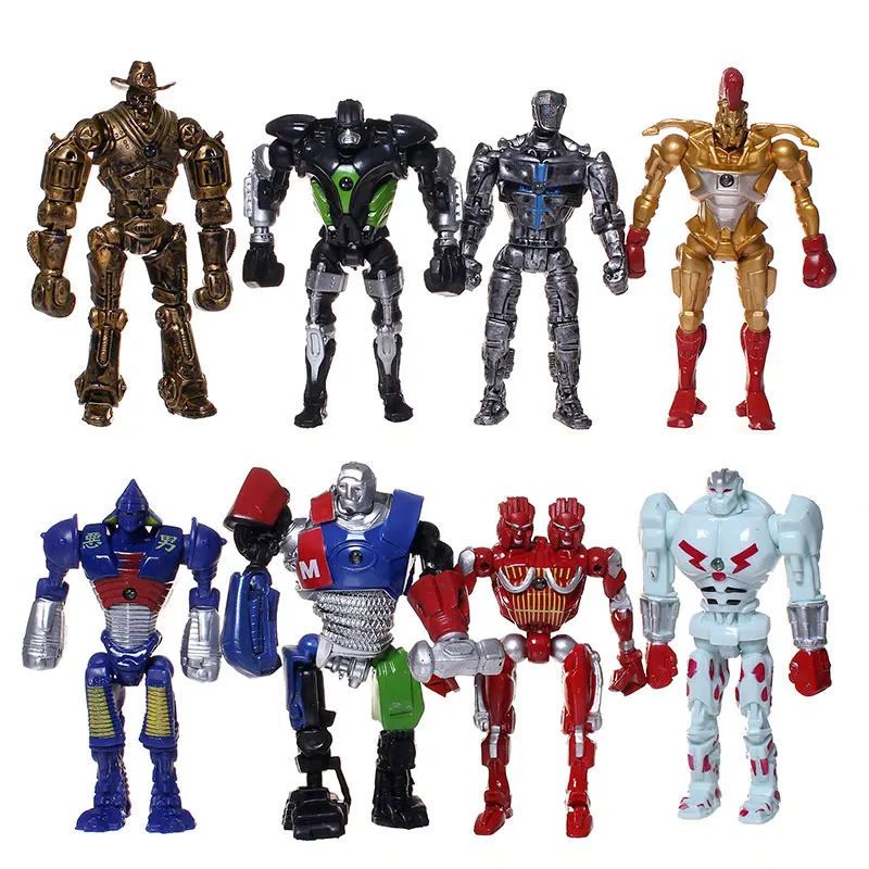 13cm 8pcs/set Real Steel Zeus Atom Midas Adam Duracell Raider Robot ...