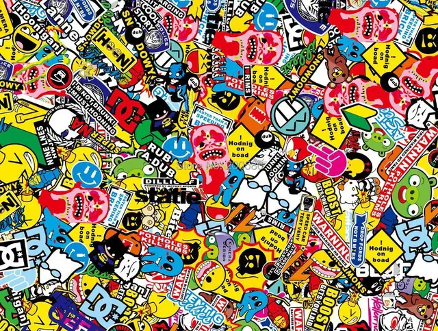 Graffiti Sticker Bomb