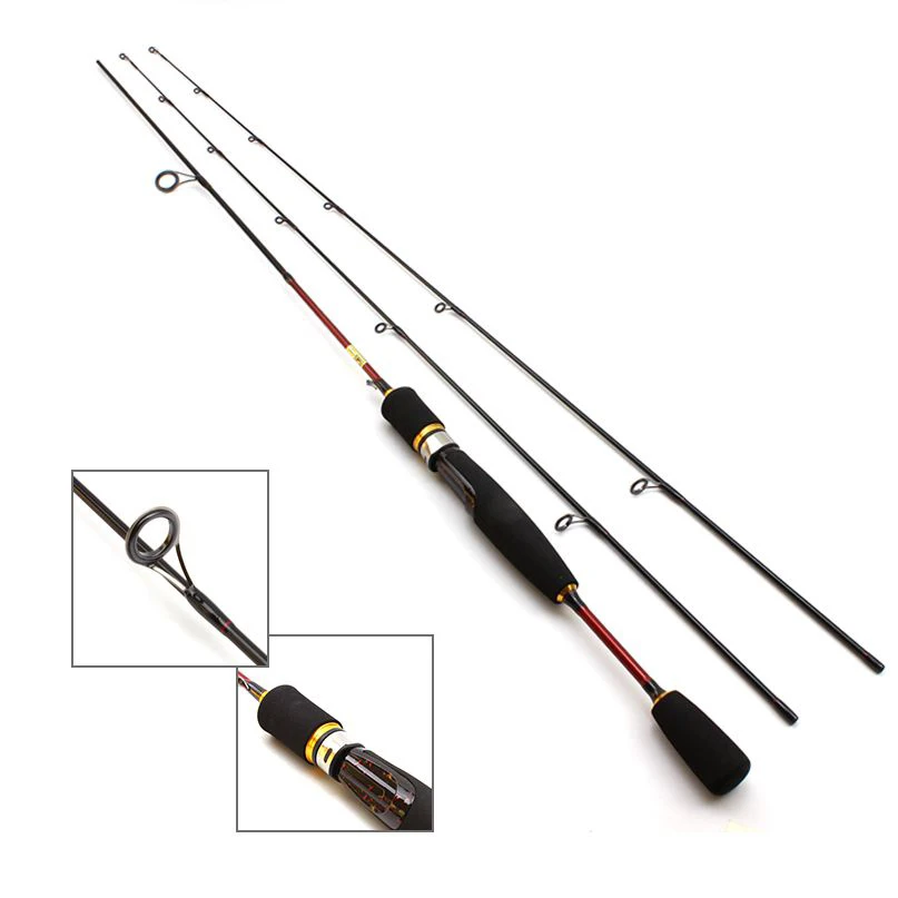 Ultra light Spinning Fishing rod carbon lure fishing Lure Weight 2 6g ...