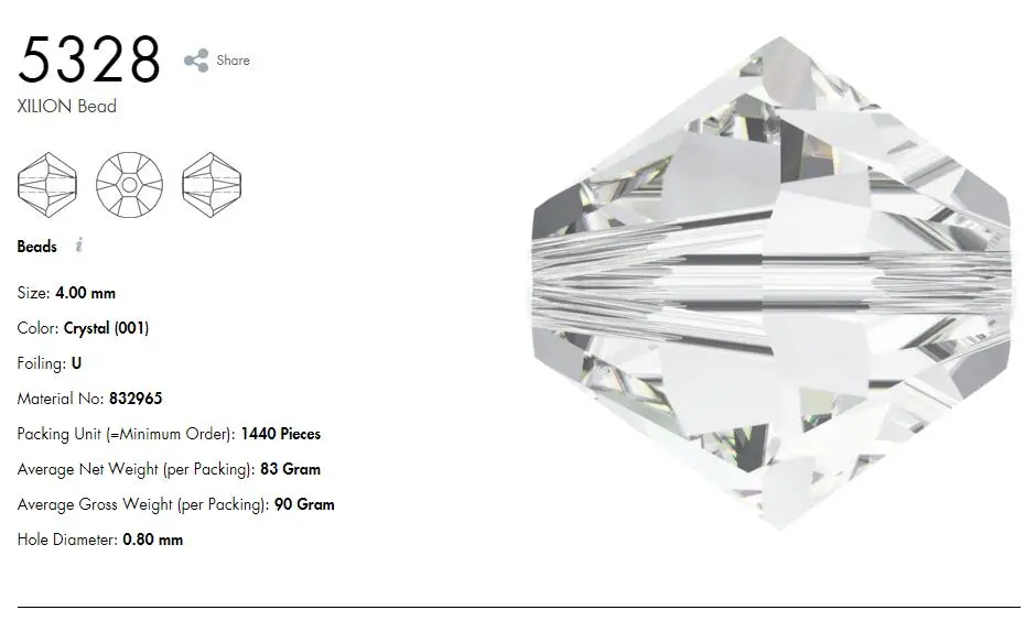 Оригинальные кристаллы от Swarovski 5328 XILION двухконусные бусины из Австрия свободные бусины ...