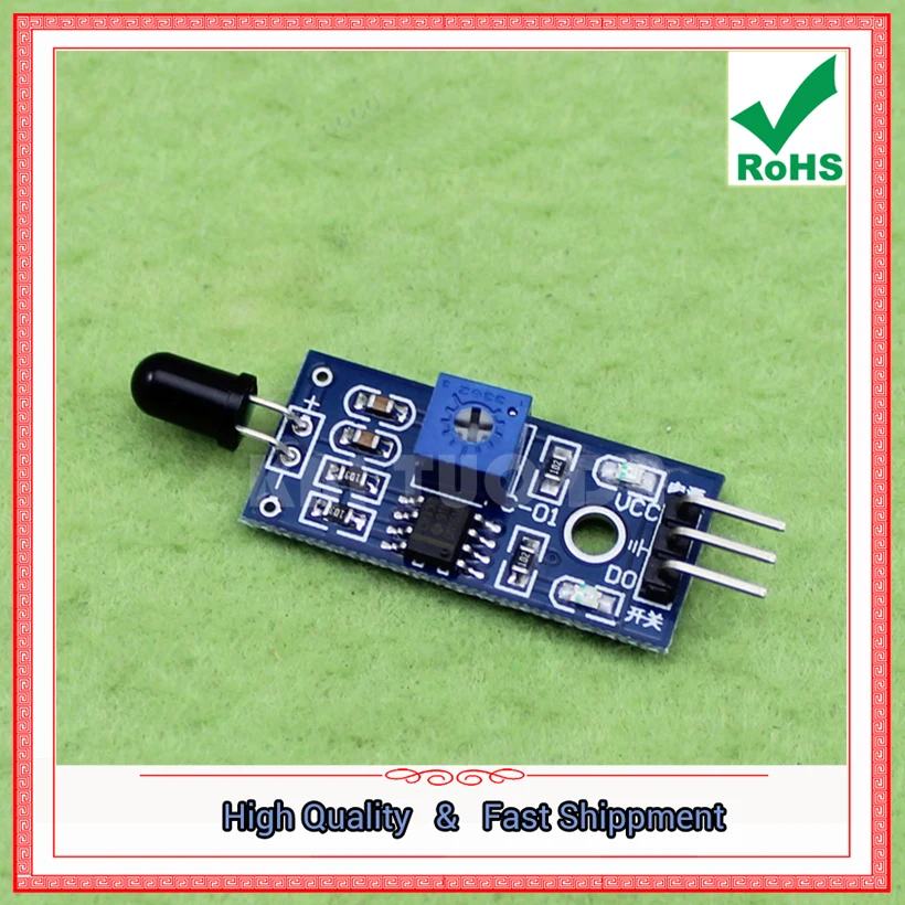 Flame Sensor Module Fire Detection Module Infrared Receiver Module Fire ...