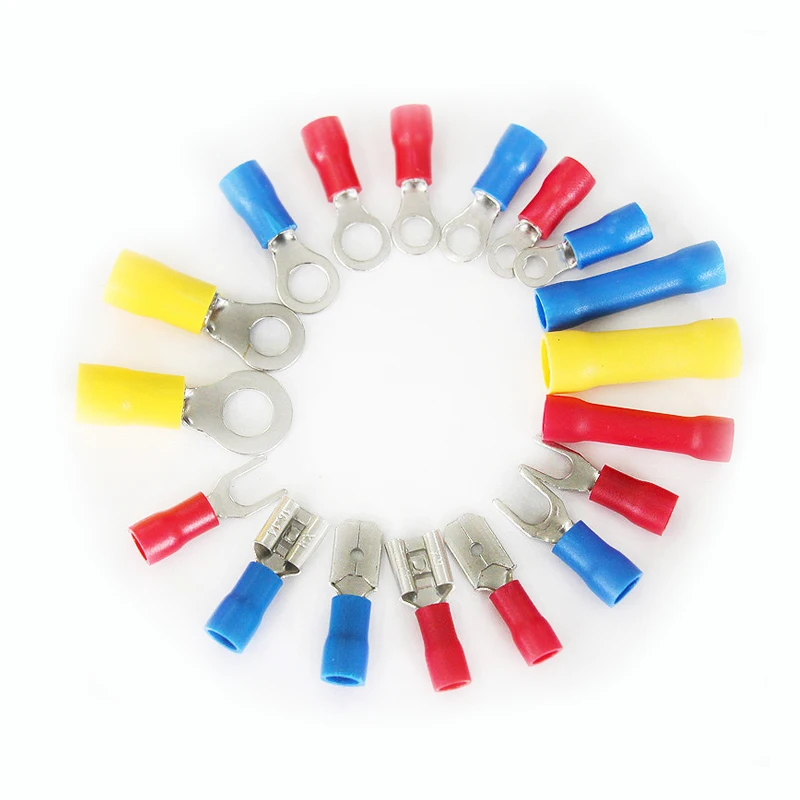 Red Blue Yellow Insulated Crimp Spade Terminals