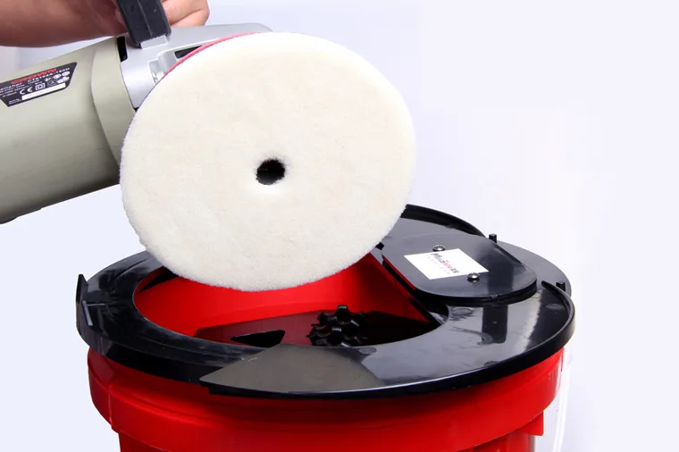 SPTA 20L Electric Polishing Pad Washing Bucket Foam Buffing Pad Cleaner ...