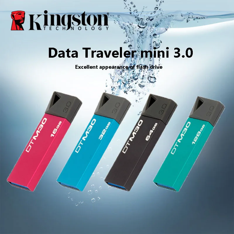 Kingston USB Flash Drive 32GB Mini Metal Pen Drives 64GB Memory Stick ...