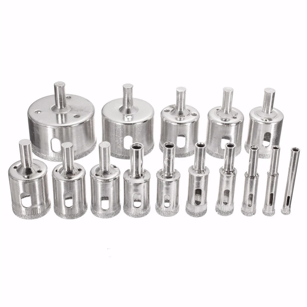 10pcs Diamond Coated Hole Saw High Quality Drill Bit Holesaw Cutter Set ...