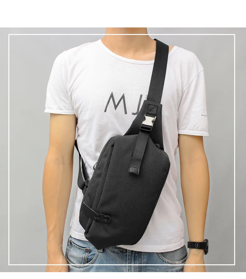 New Handiness Small Sling Young Mens Bag Chest Pack Hand Bag Men Messenger Bags Bohemian Mobile