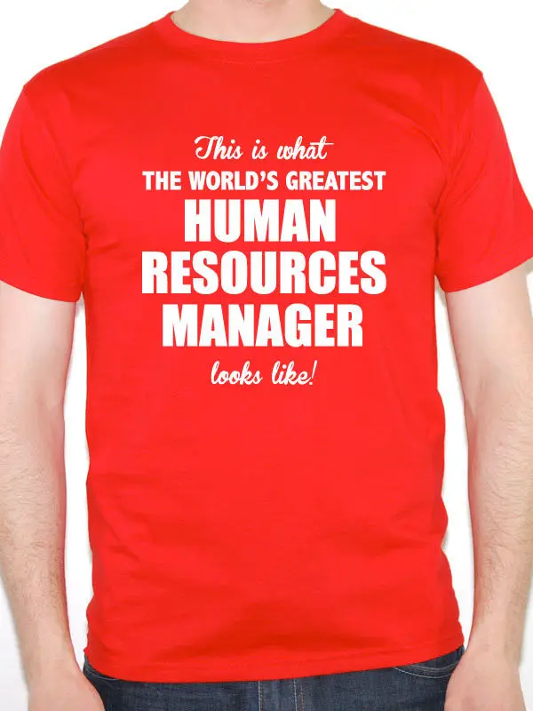 T Shirt With Worlds Greatest Human Resources Manager Hr Personal Crew ...