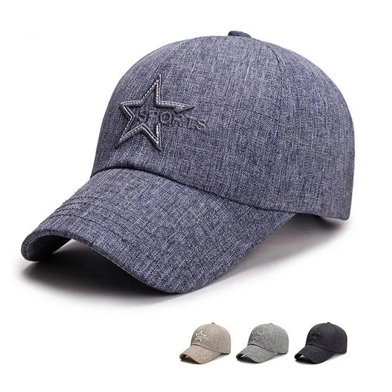 Men caps star Embroidery Design 2018 Cotton climbing Baseball sun hats ...
