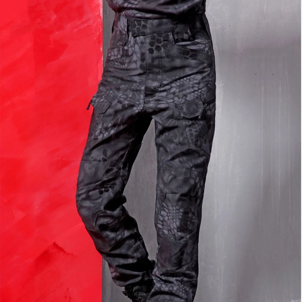 Black Python Camo Archon Outdoor Trousers IX7 Tactical Battle Strike ...