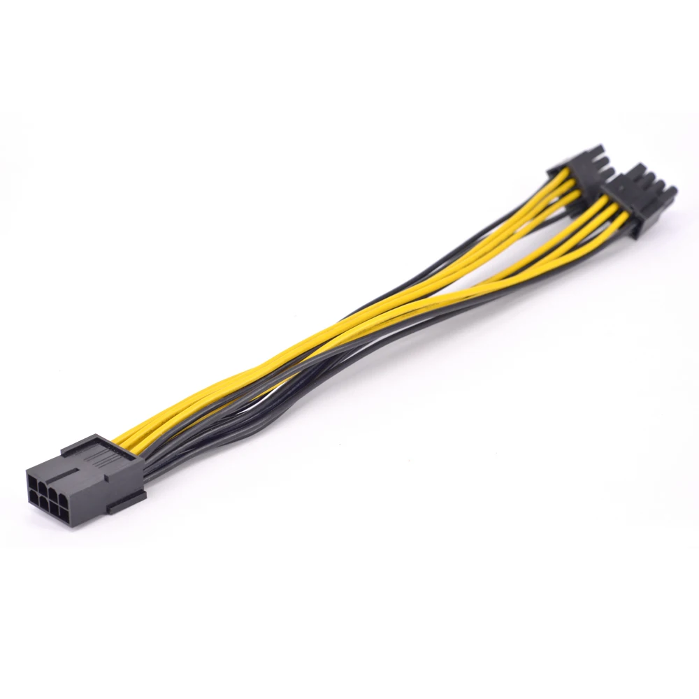 PCIe GPU 8pin to Dual 6+2Pin Power supply Cable PCI express Graphics ...