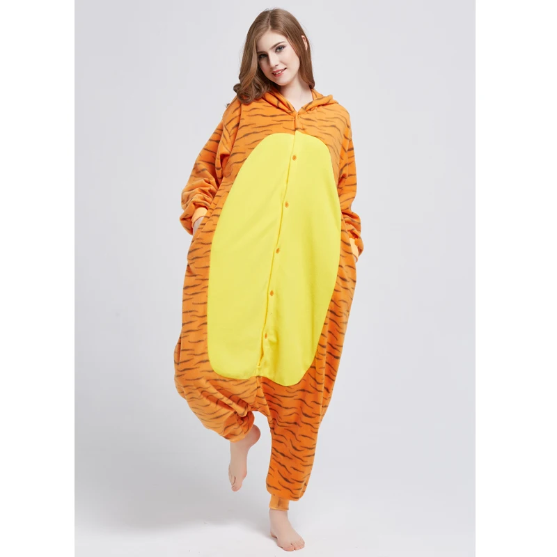 SESERIA 3D Dimensional Tiger Costume Pajamas Cartoon Animal Pajamas ...