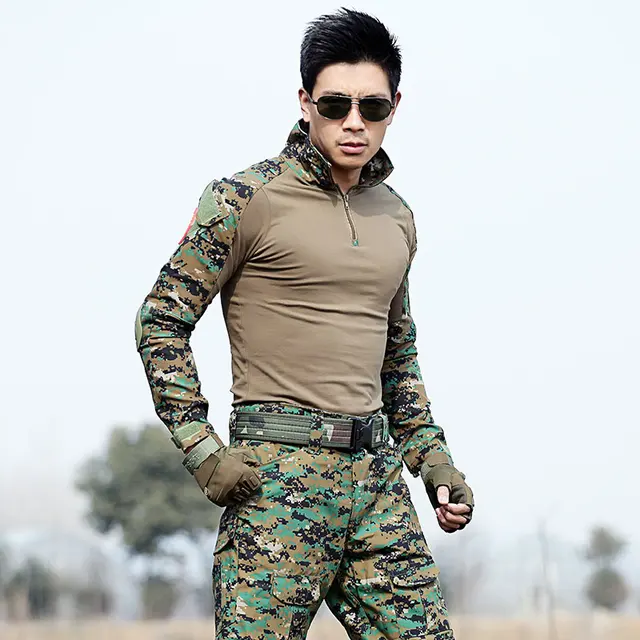 Roupas Uniformes militares Do Exército Preto Homens Calças Táticas Com ...