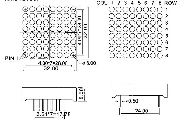 Seite ich trage Kleidung Leser 1088bs led matrix pinout hoch Schuld Rein