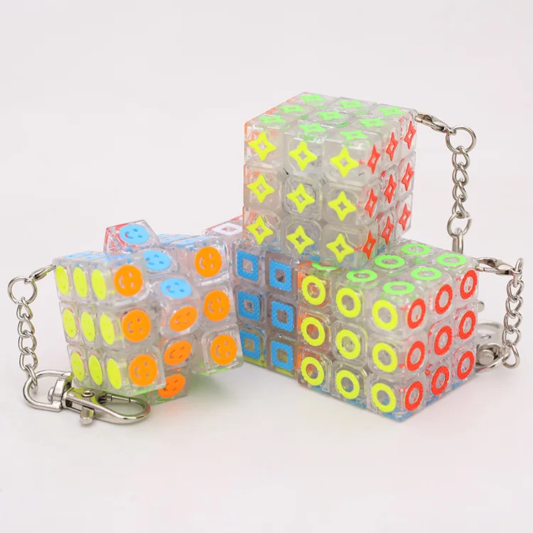 Transparante Kubus Magic Cubes Sleutelhanger 3.5Cm Magic Cubes Hanger ...