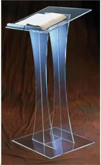 Acrylic Glass Rostrum Acrylic Podium Pulpit Lectern Speech Pulpit ...