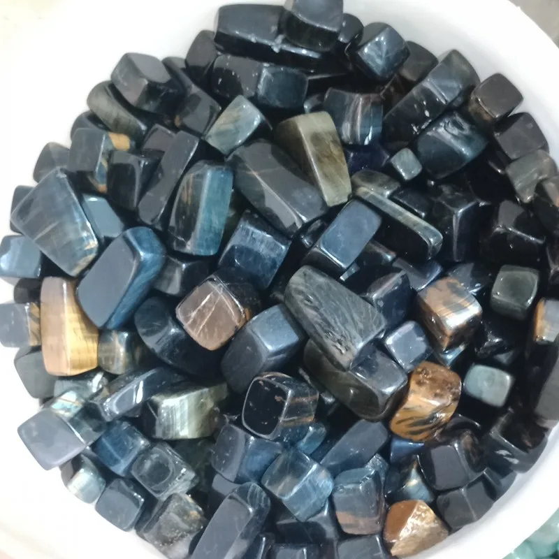 DHXYZB 5kg Natural blue Tiger's Eye Gravel Rock Crystal Quartz Tiger ...