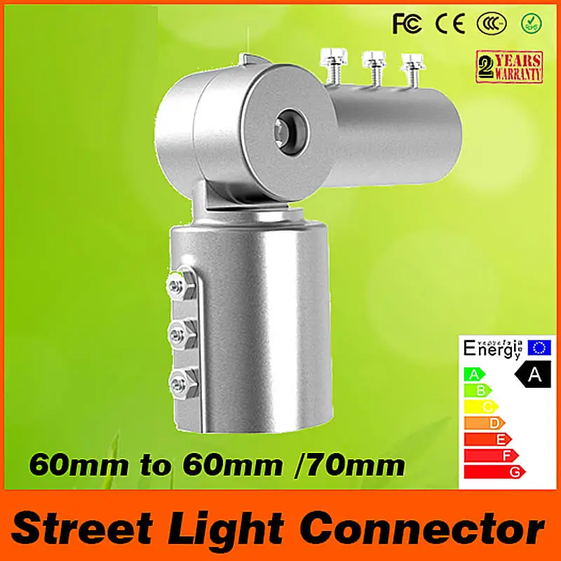 MING YING Lighting Aluminium Street Lamp Connector joint 60mm Or 70mm ...