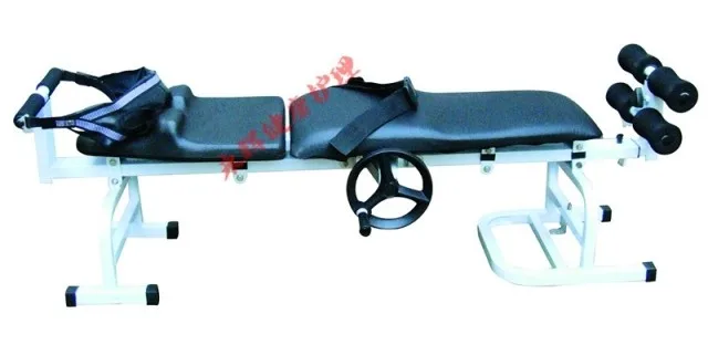 Body stretching device household neck and cervical lumbar traction bed ...