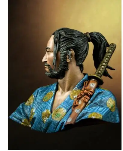 New-Unassembled-1-10-Japanese-samurai-ancient-soldier-bust-Resin-Kit ...