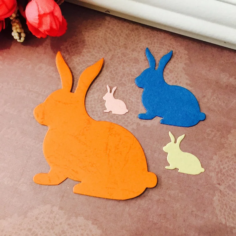 GABARIT DE DECOUPE,ET627--Pâques lapin découpe de cartes, gaufrage de ...