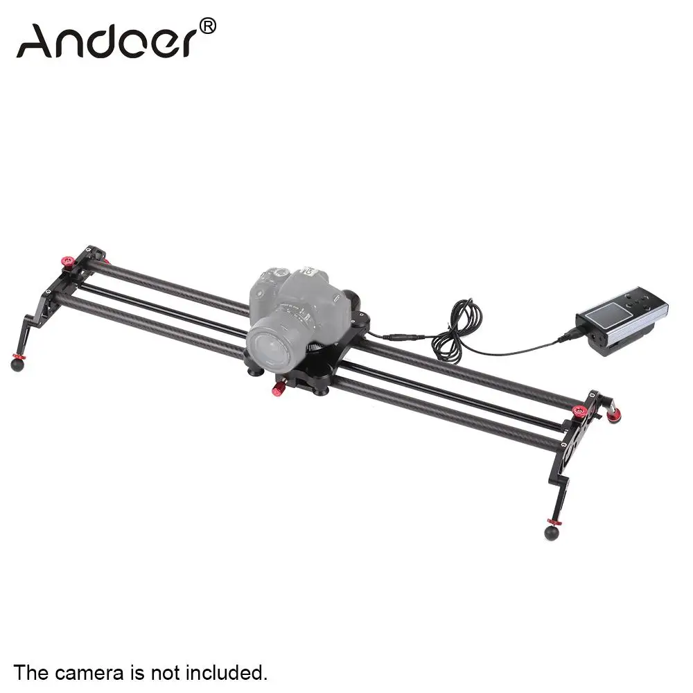 Andoer GP 80QD Camera Track Slider 80cm Carbon Fiber Motorized Dolly ...