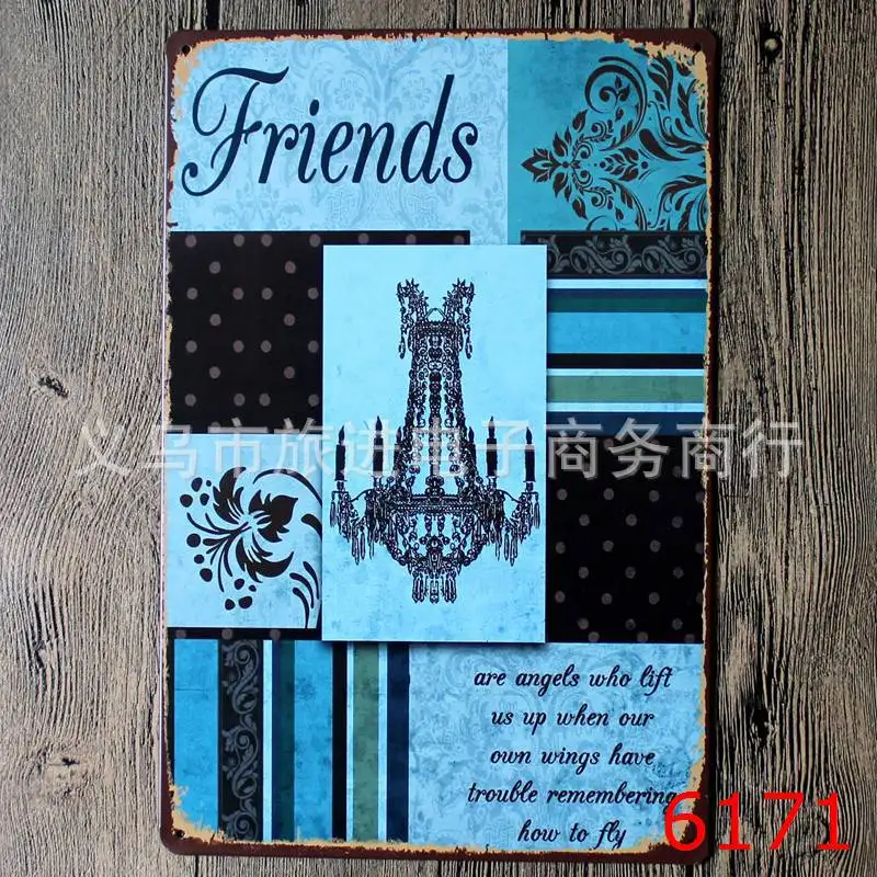 30X20CM Friends Good Vintage Home Decor Tin Sign Wall Decor Metal Sign ...