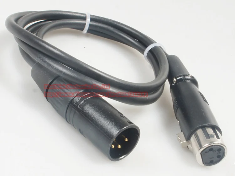XLR 4Pin Male to Female Plug Power Adapter Connector Cable For ...