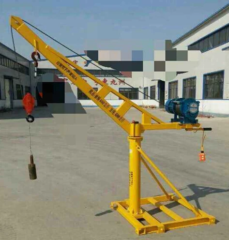 Electric swing arm hoist with the steel base, Height 2.2m, weight ...