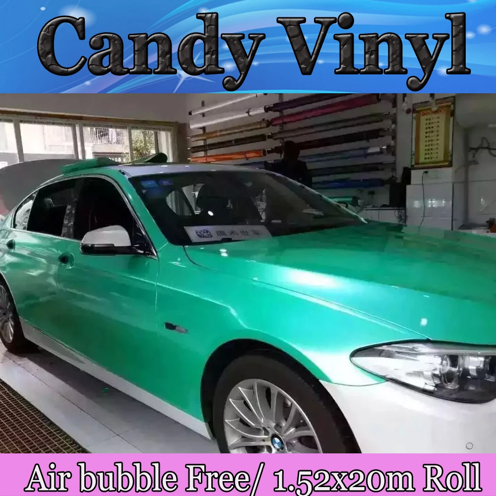 Pearlescent Gloss Tiffany Vinyl Wrap With Air Bubble Free Shell Candy ...
